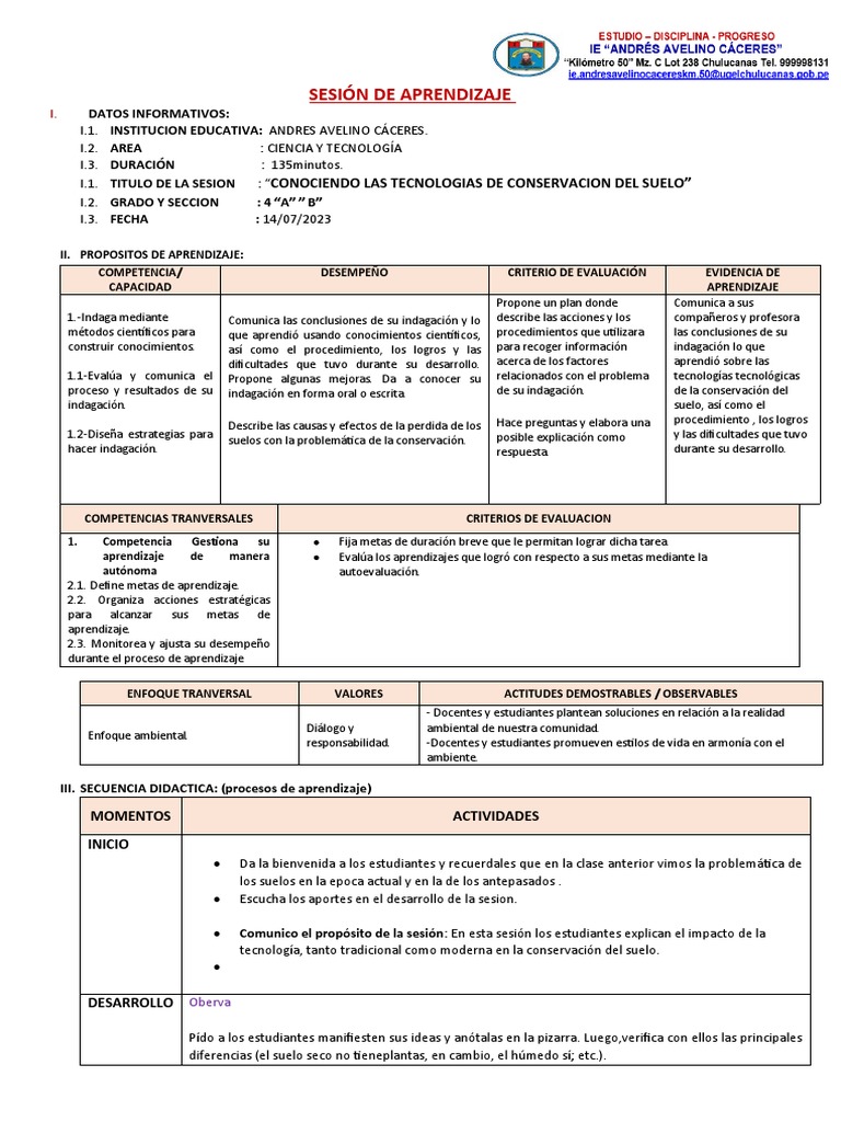 Suelos - Sa 29 06 Cyt 4ab | PDF | Evaluación | Suelo