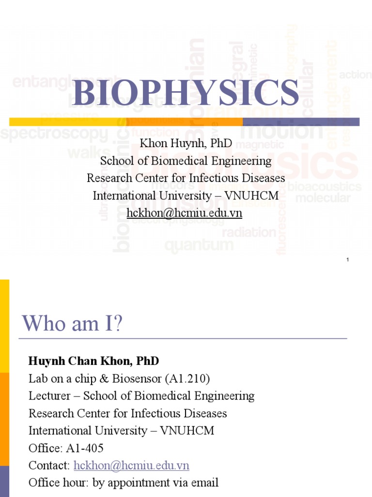 Introduction to Biophysics Course Overview | PDF | Biophysics | Microscope
