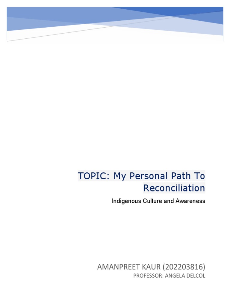 Personal Journey to Reconciliation | PDF | Conflict Resolution | Empathy