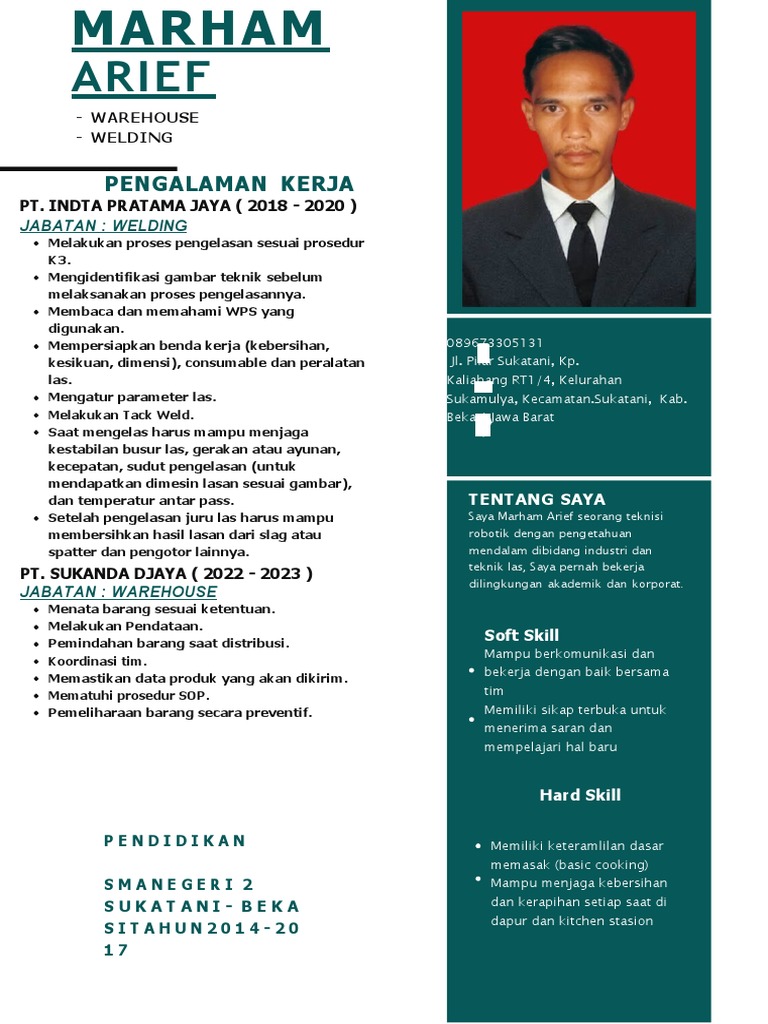 Ahli Robotik & Welding Berpengalaman | PDF