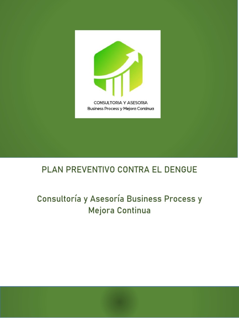 Plan Preventivo Contra El Dengue | PDF | Enfermedades y trastornos ...
