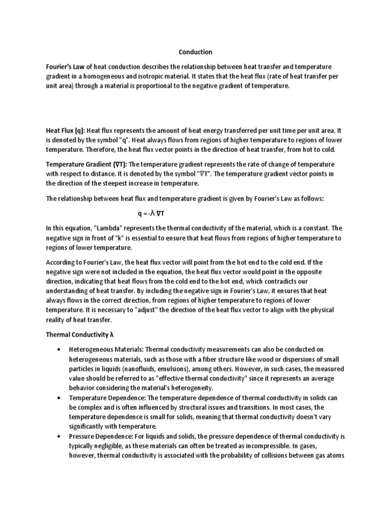 Handout 03 - Conductioning | Download Free PDF | Thermal Conduction | Gases