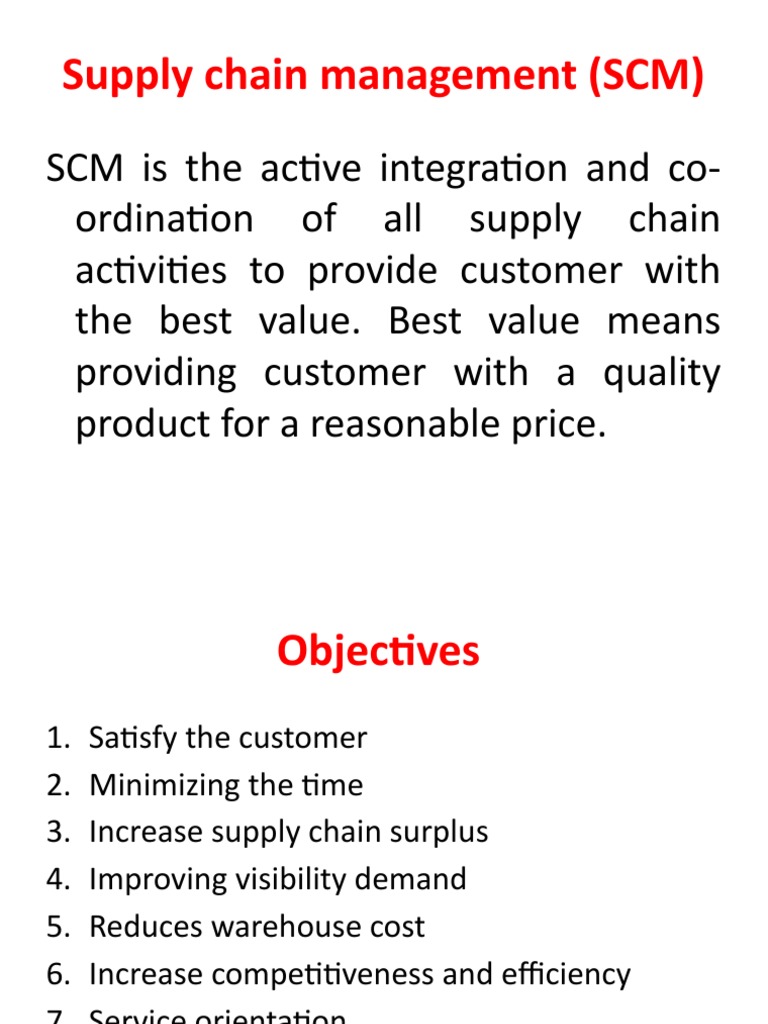 Supply Chain Management | PDF