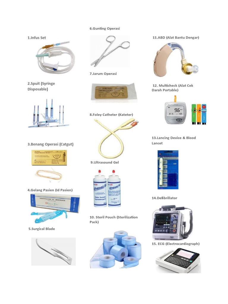 100 Alat Kesehatan dan Medis | PDF | Medical Equipment | Equipment