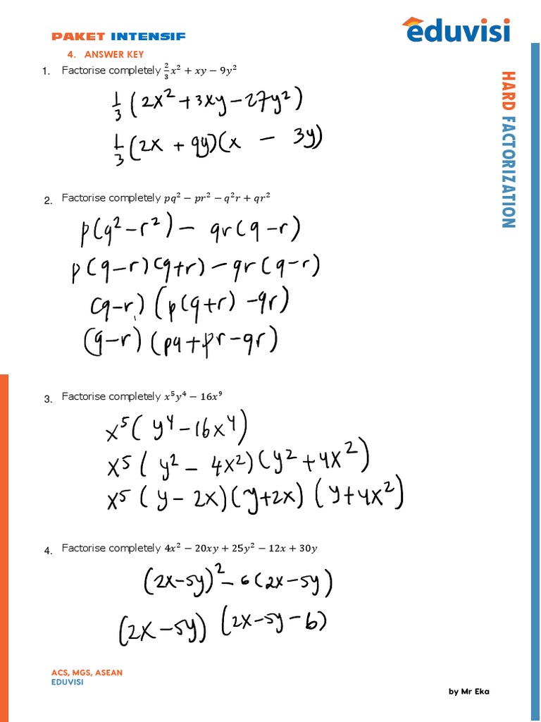 Intensif Hard Factorization ANS | PDF