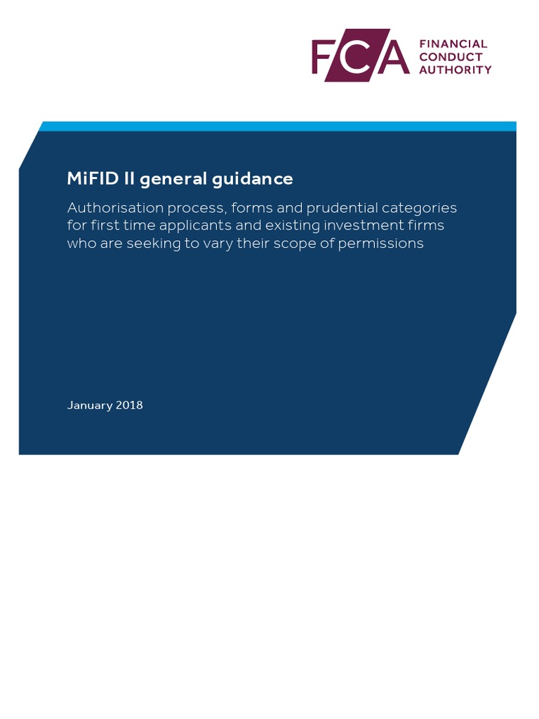 MiFID II Guidance for Investment Firms | PDF | Business Law | Private ...