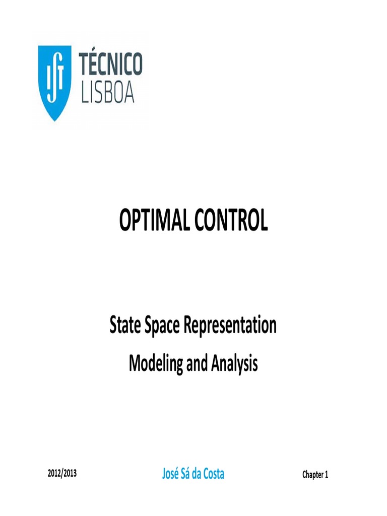 Ch1-State Space Representation of CT Systems | PDF | Control Theory | Mathematical Optimization