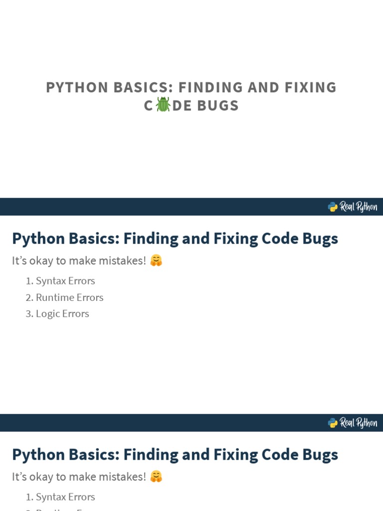 PB Finding Fixing Code Bugs | PDF | Software Bug | Debugging