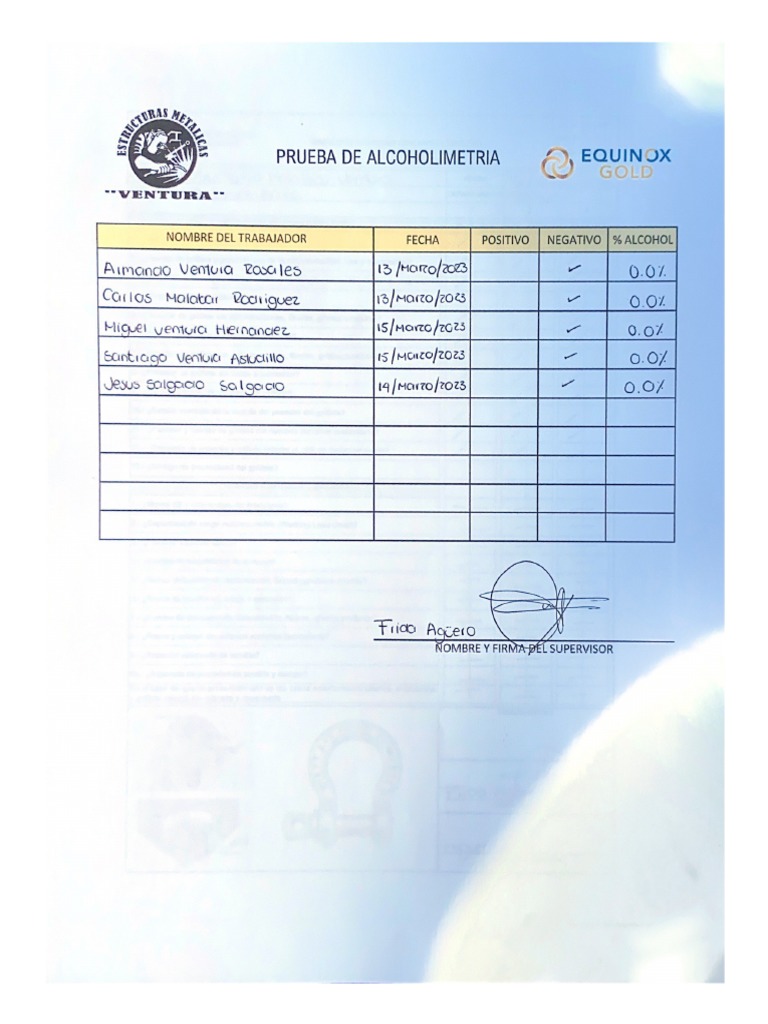 s11 Prueba de Alcoholimetria | PDF
