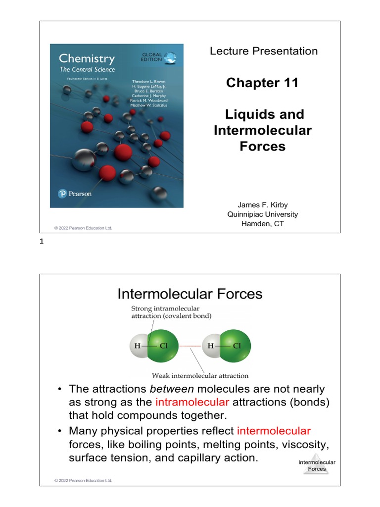 Unit 1 - Part 3 (Intermolecular Interaction) | PDF | Intermolecular Force | Chemical Polarity