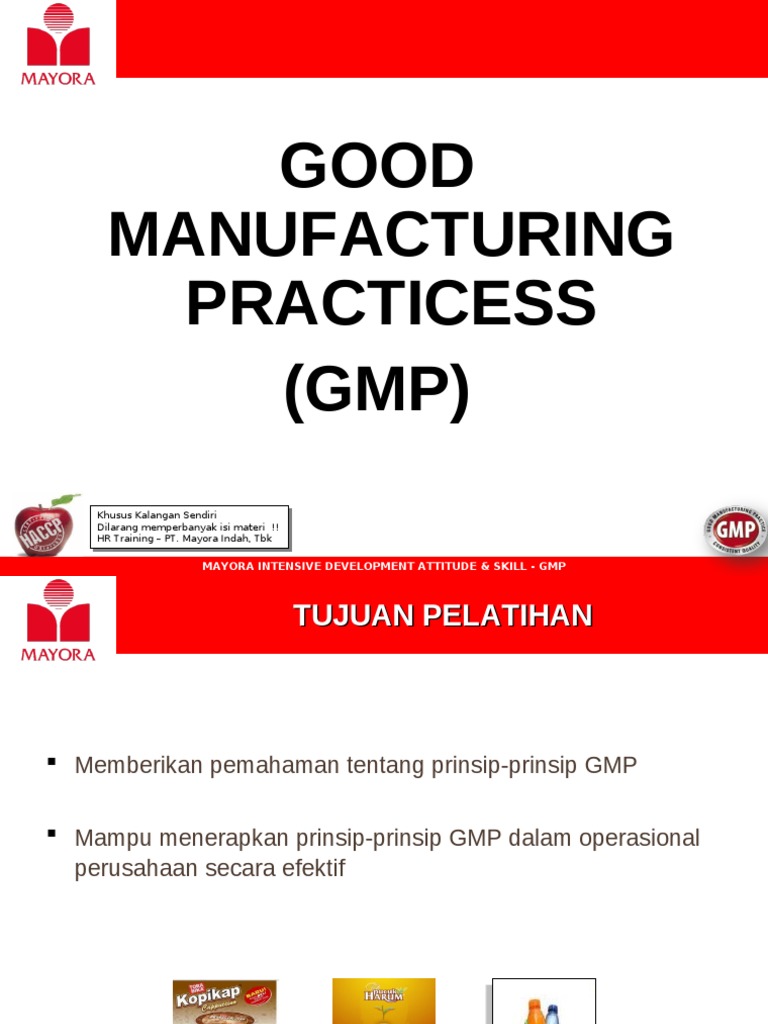 Training GMP | PDF | Bisnis | Griya & Taman