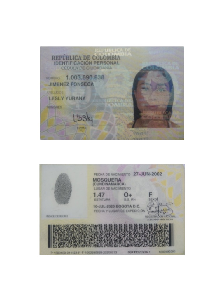 Cédula de Lesly | PDF