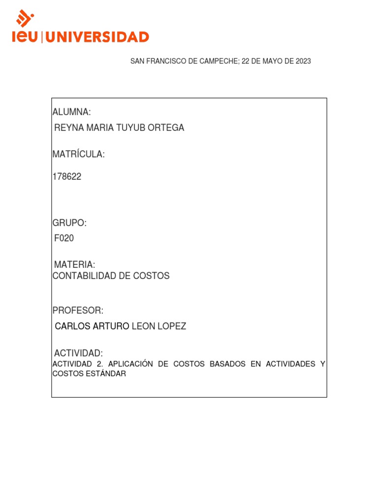 Tarea 2 | PDF | Panes | Business