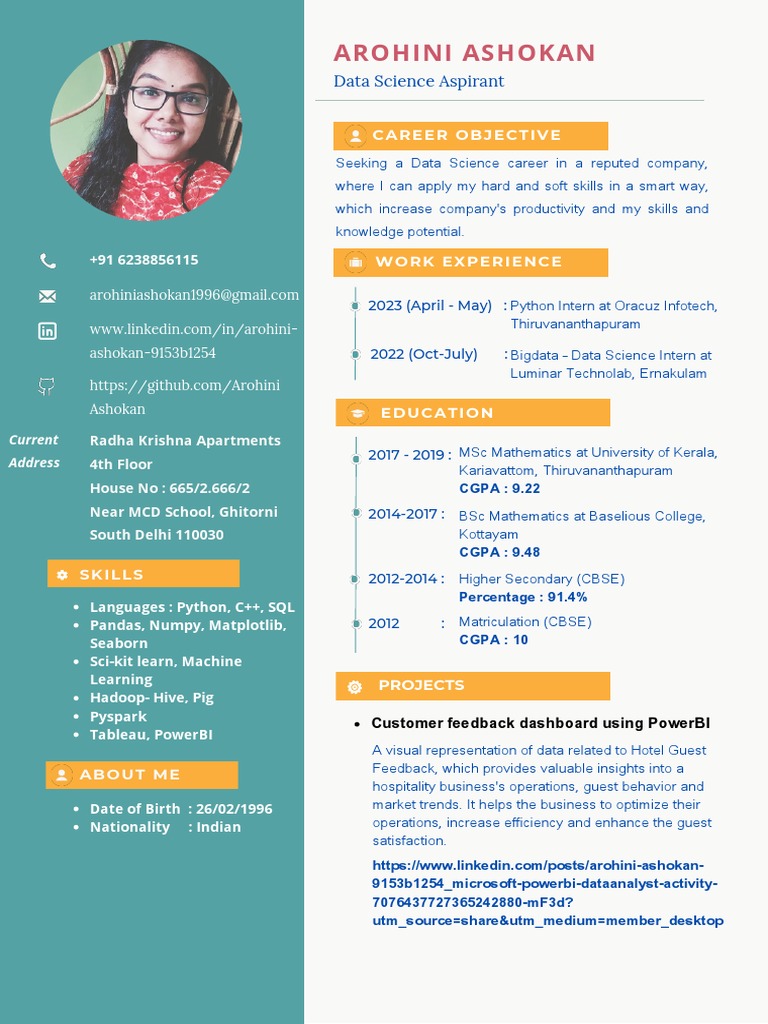 Sample Resume | Download Free PDF | Cybernetics | Cognitive Science