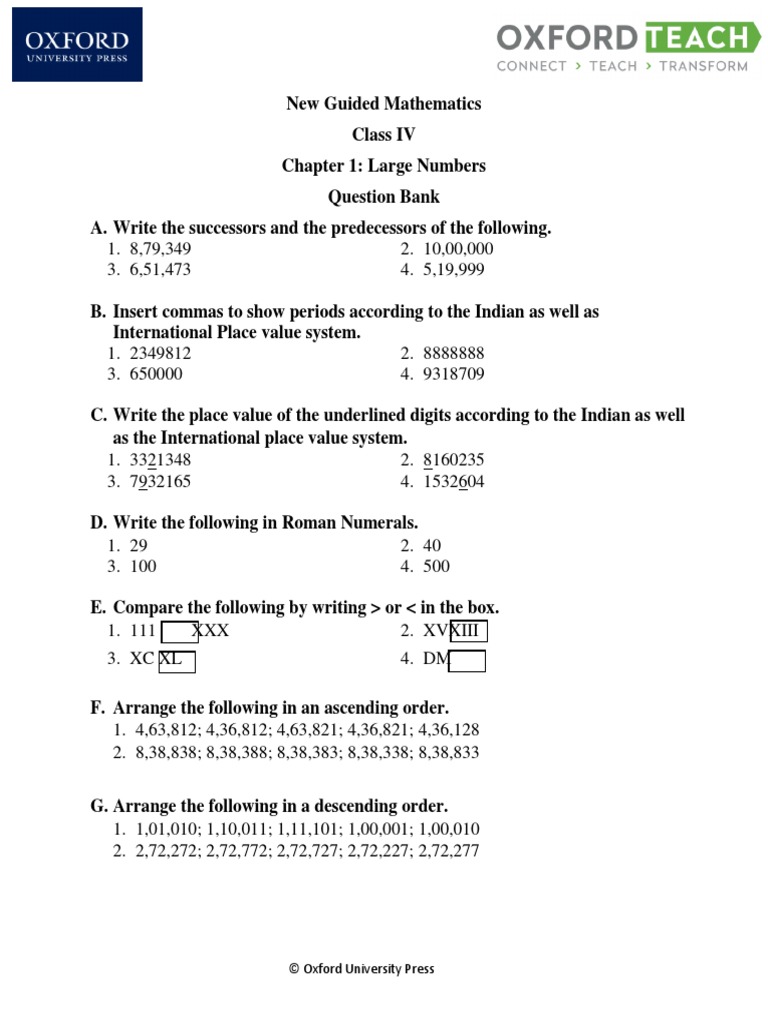 Chapter 1 Large Numbers | PDF