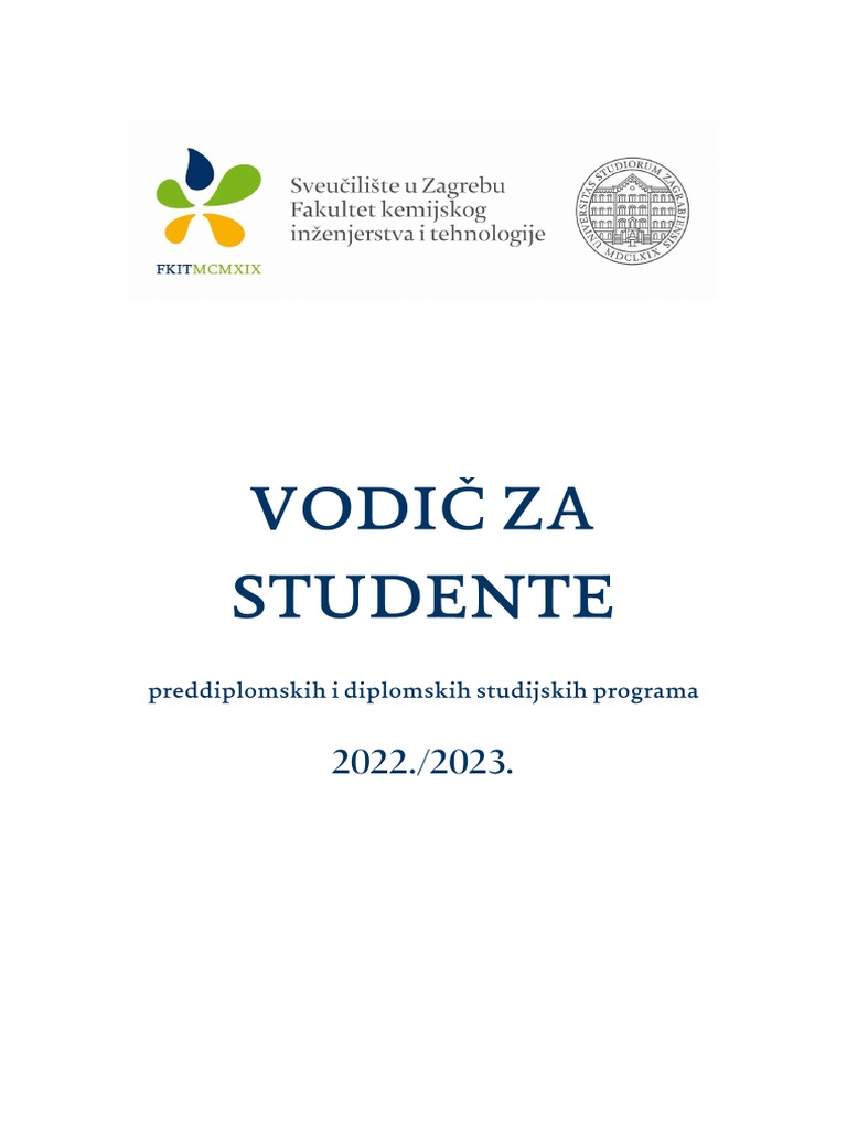 Vodic Za Studente FKIT 2022-2023 | PDF