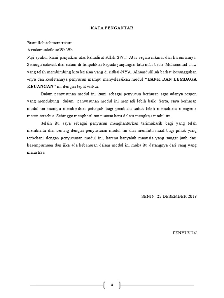 Kata Pengantar Modul BLK | PDF