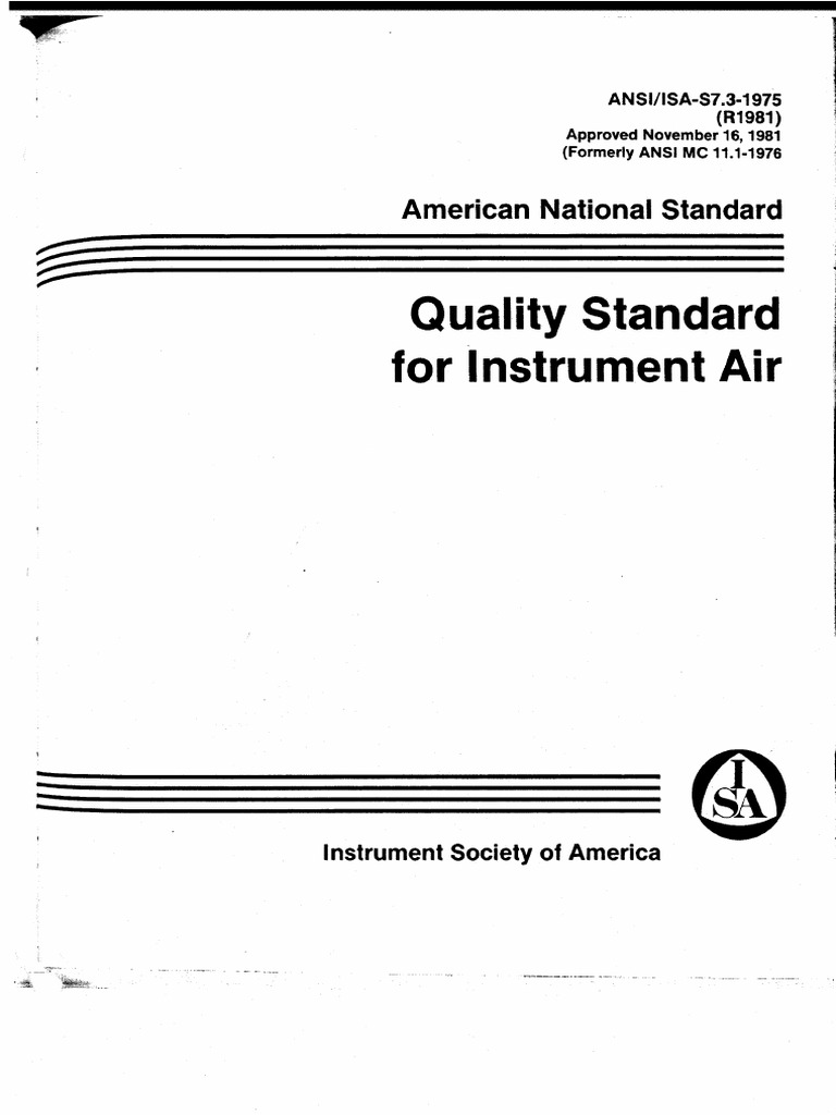 Ansi Isa-S7.3 | PDF