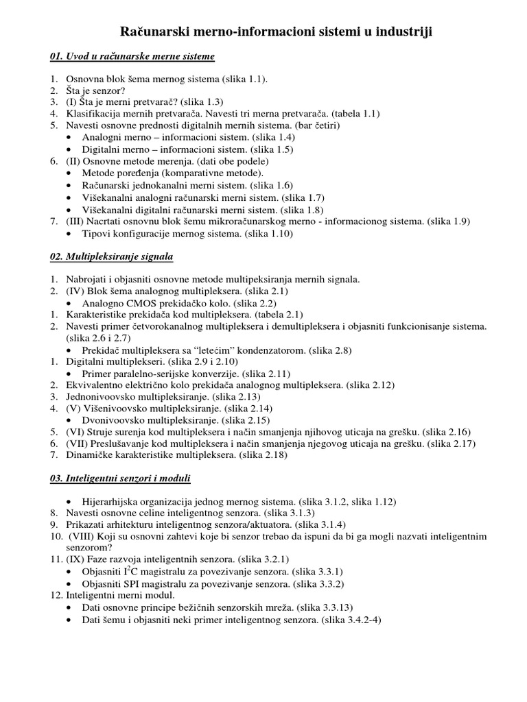 Pitanja RMIS 2021 | PDF