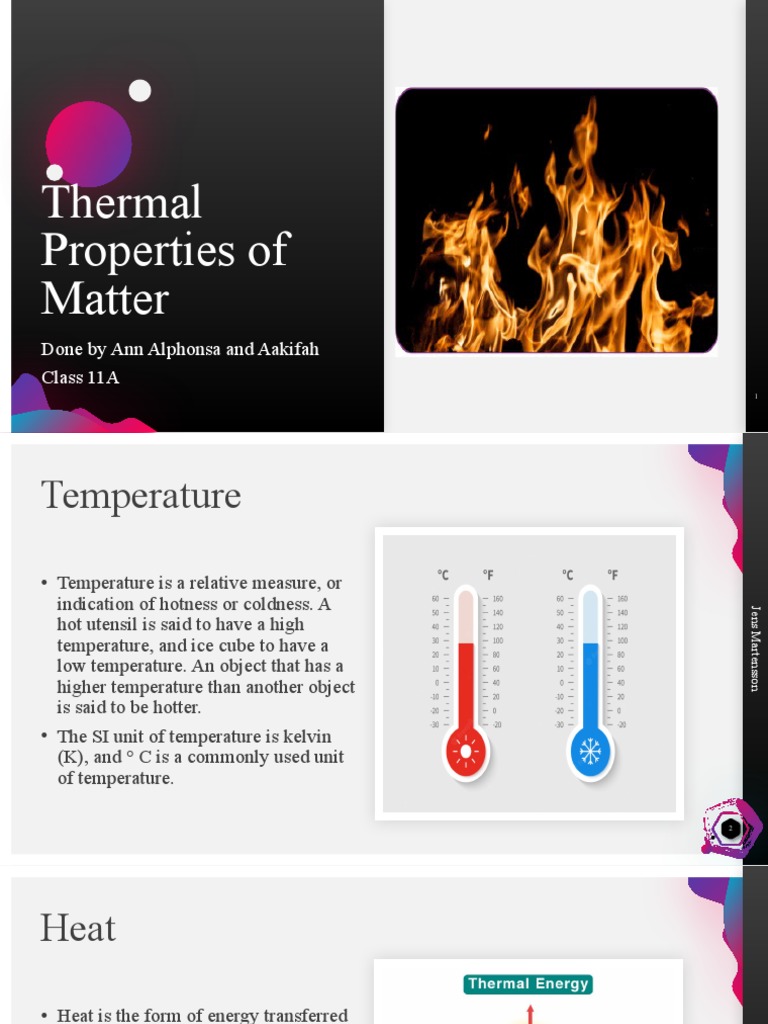 Thermal Properties of Matter | PDF | Thermal Expansion | Temperature