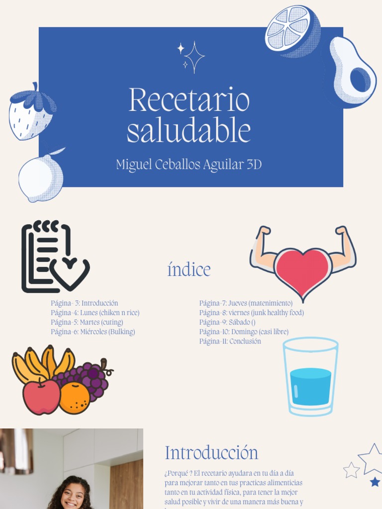 Recetario Saludable Pdf Ingredientes De Comida Cocina Occidental