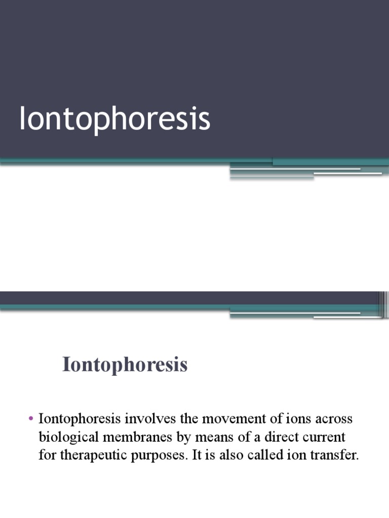 Lect 10 Iontophoresis | PDF | Ion | Electrolyte Lect 10 Iontophoresis | PDF | Ion | Electrolyte