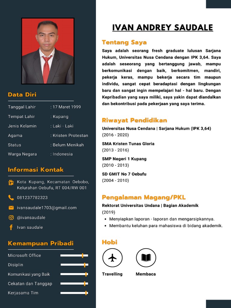 CV Ivan Andrey Saudale | PDF