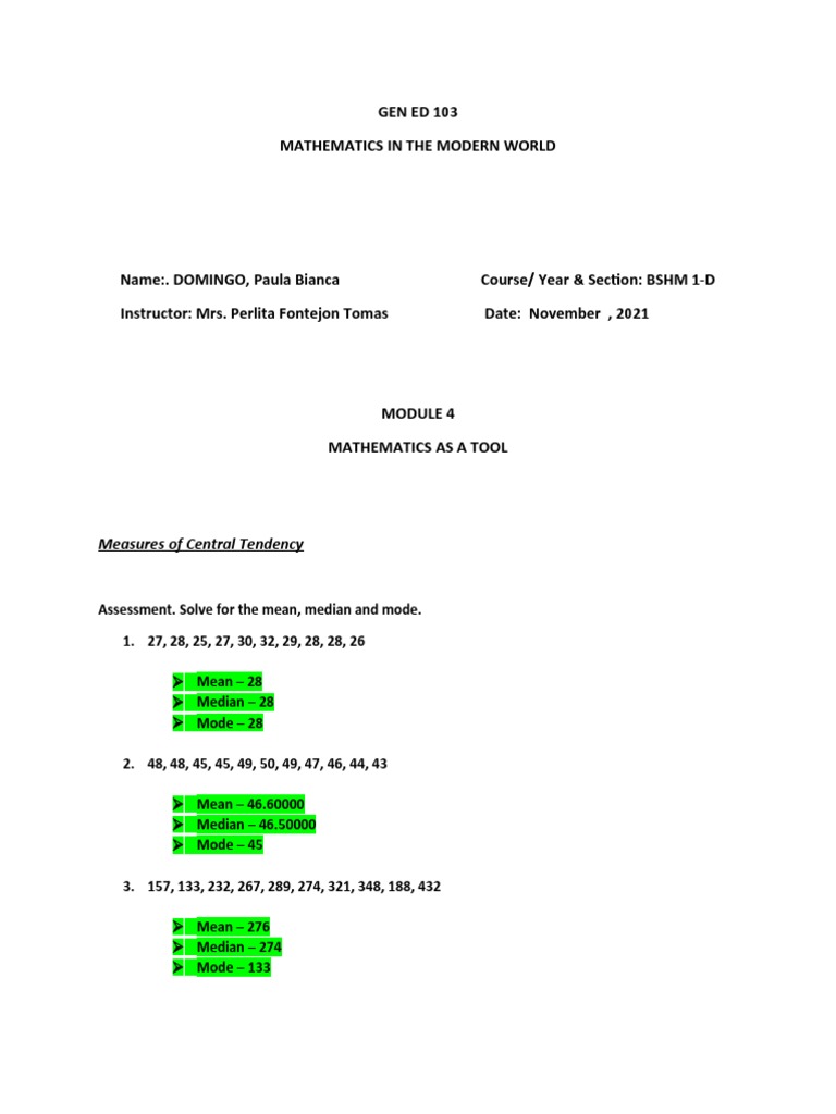 Math Finals | PDF | Variance | Standard Deviation