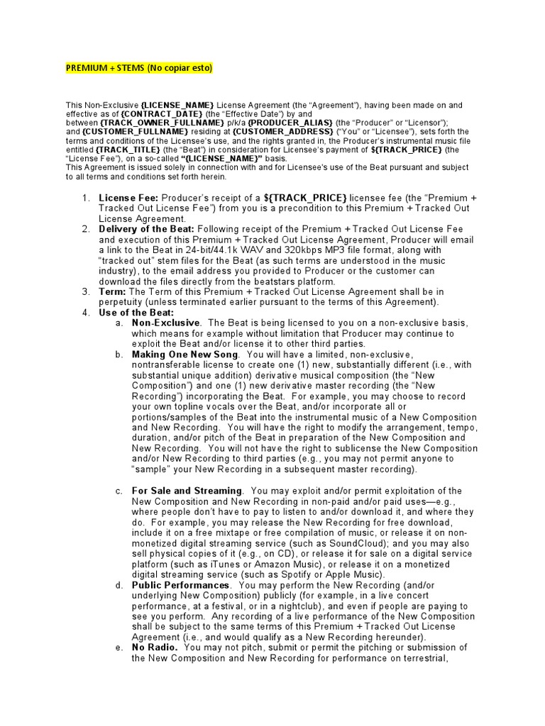 PREMIUM + STEMS Template by Antian Rose | Download Free PDF | Breach Of ...