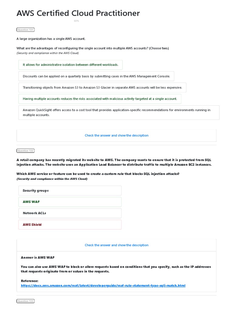Examen de AWS Certified Cloud Practitioner_PAG12 | PDF | Amazon Web ...
