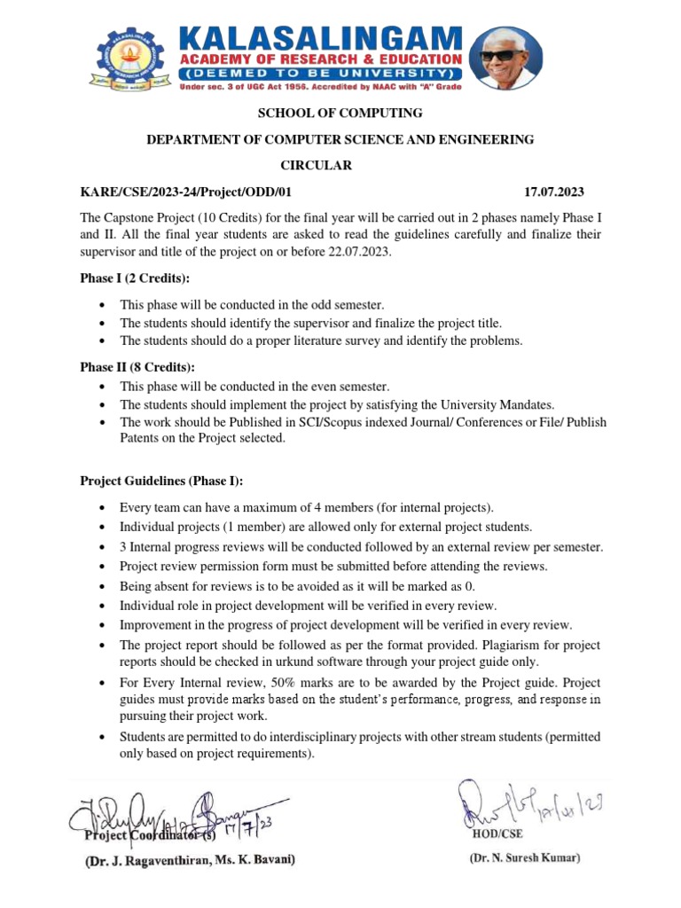 Capstone Project Circular | PDF | Art | Technology & Engineering
