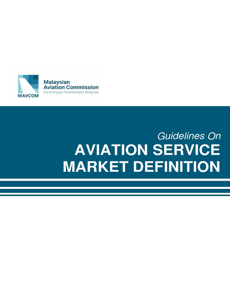 Guidelines On Aviation Service Market Definition | PDF | Monopoly ...