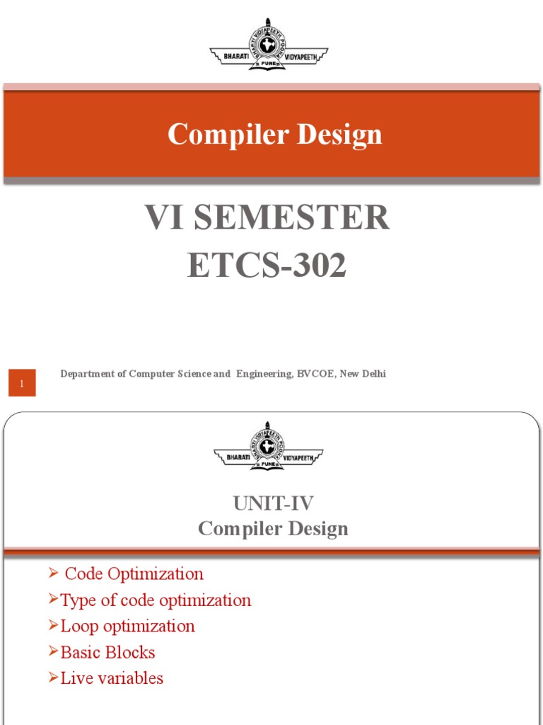 CD Unit4 | PDF | Program Optimization | Compiler CD Unit4 | PDF | Program Optimization | Compiler