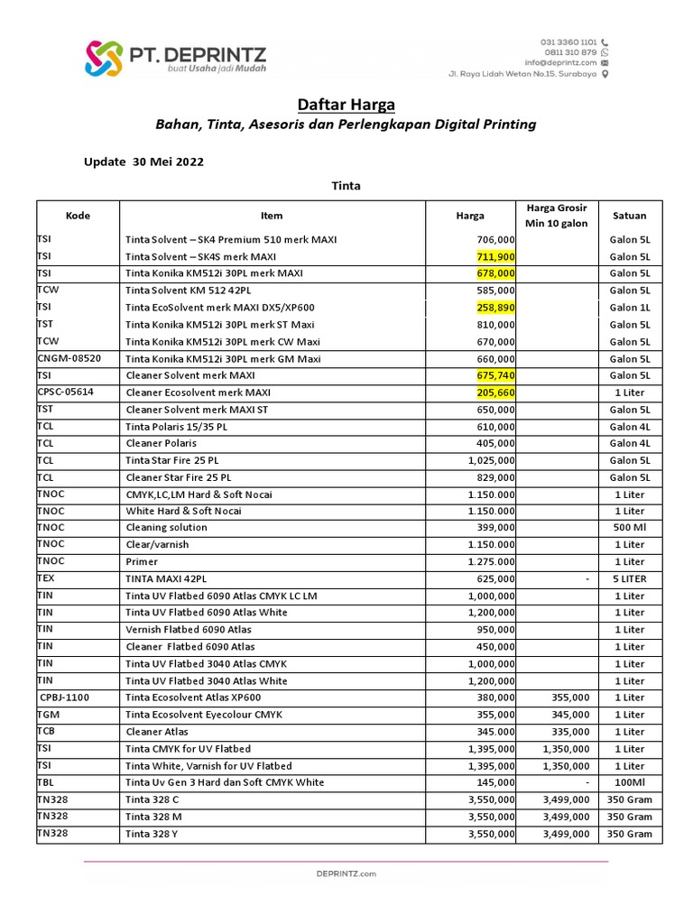 Bahan Digital Printing | PDF | Industrial Processes | Graphic Design