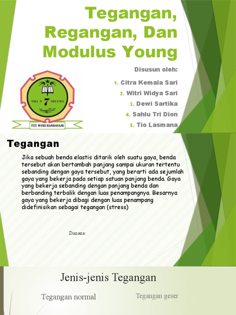 Tegangan, Regangan, Dan Modulus Young | PDF
