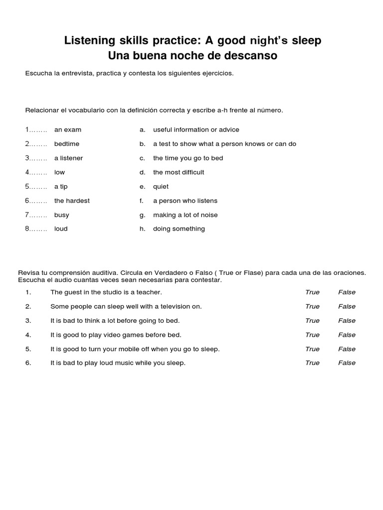 Listening Skills Pdf