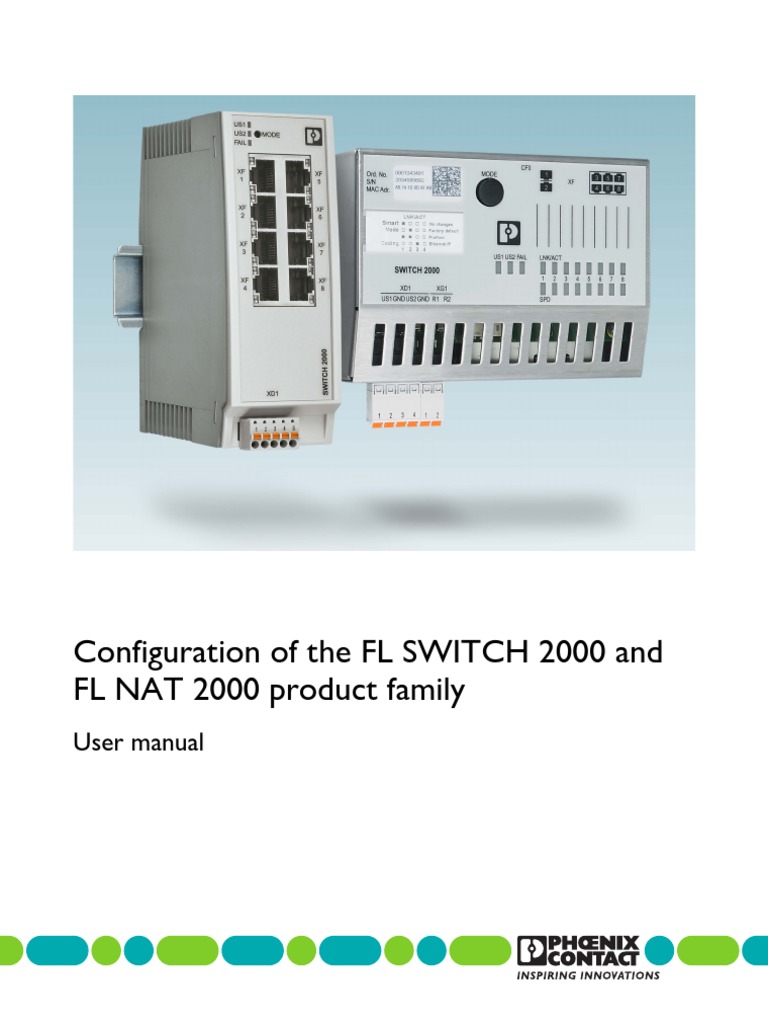FL SWITCH 2000 & NAT 2000 Manual | PDF | Ip Address | Network Switch