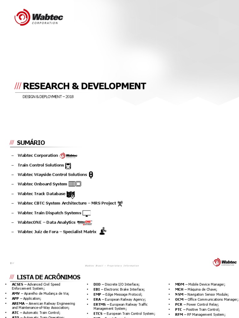 Wabtec Train Control Solutions Overview | PDF | Rail Transport ...
