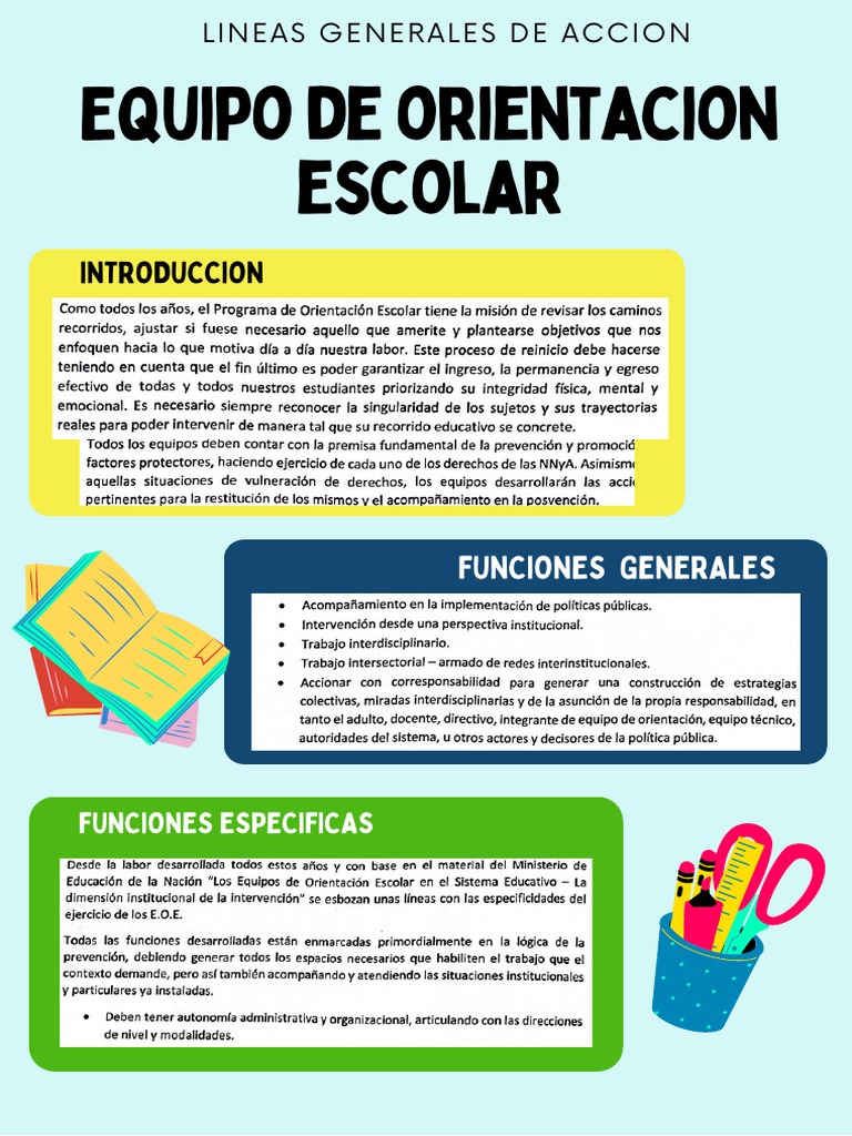 FUNCIONES Equipo de Orientacion Escolar | PDF