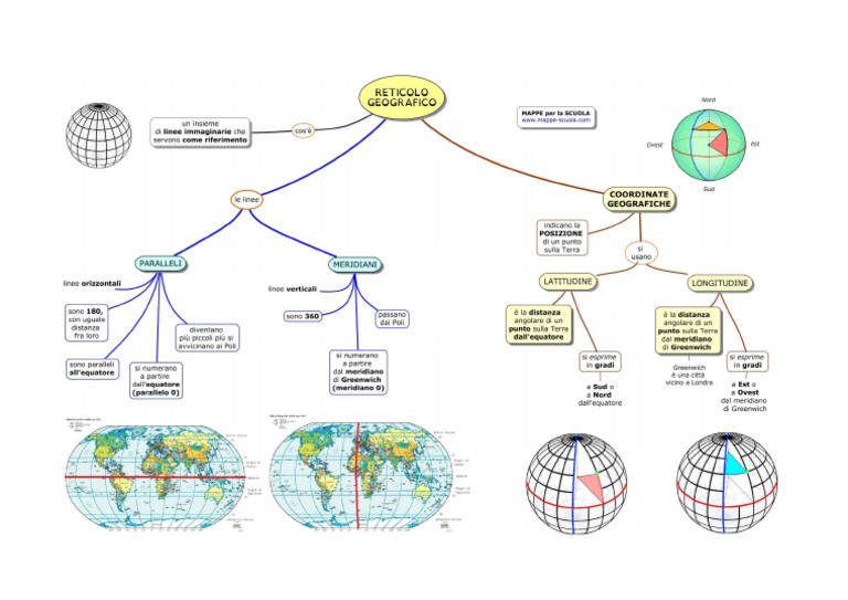 Mappa Meridiani Paralleli | PDF