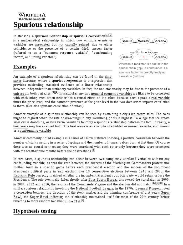 Spurious Relationship | PDF | Scientific Method | Methodology