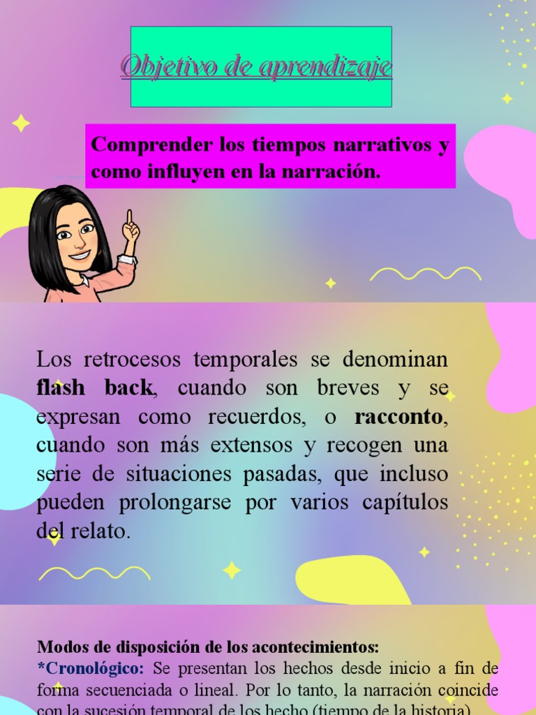 Subgénero Narrativos Pdf Narración