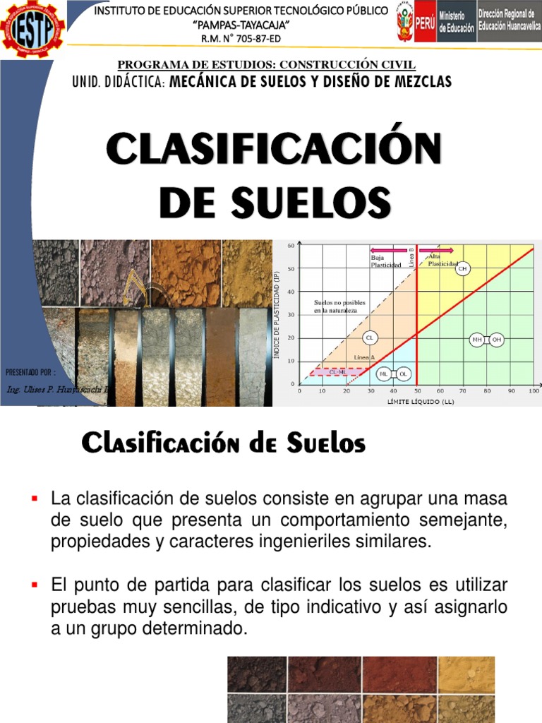 Unidad 5. Clasificación de Suelos | PDF | Ingeniería geotécnica | Suelo