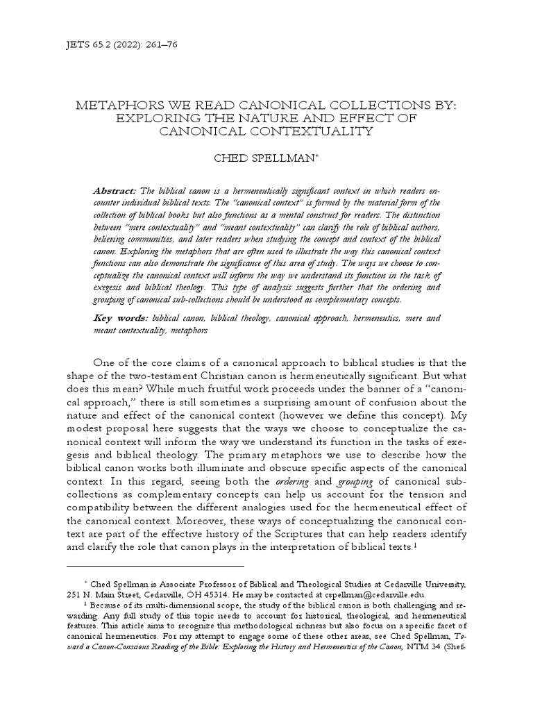 Spellman | Download Free PDF | Bible | Metaphor