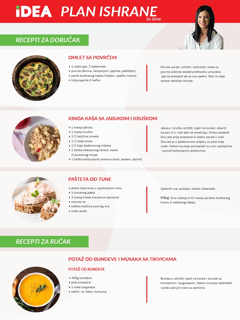 Plan Ishrane Za Zene | PDF