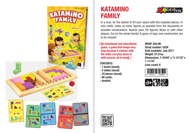 Gigamic Product Sheet Katamino-Family 02-2017 | PDF