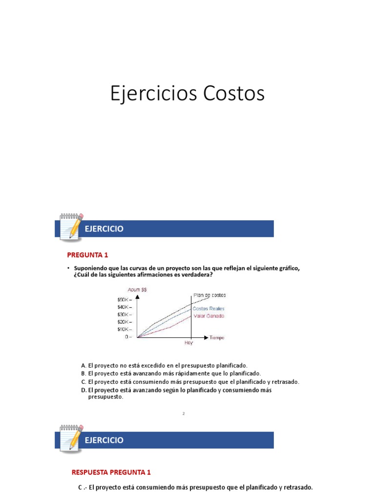 Ejercicios Costos | PDF | Presupuesto