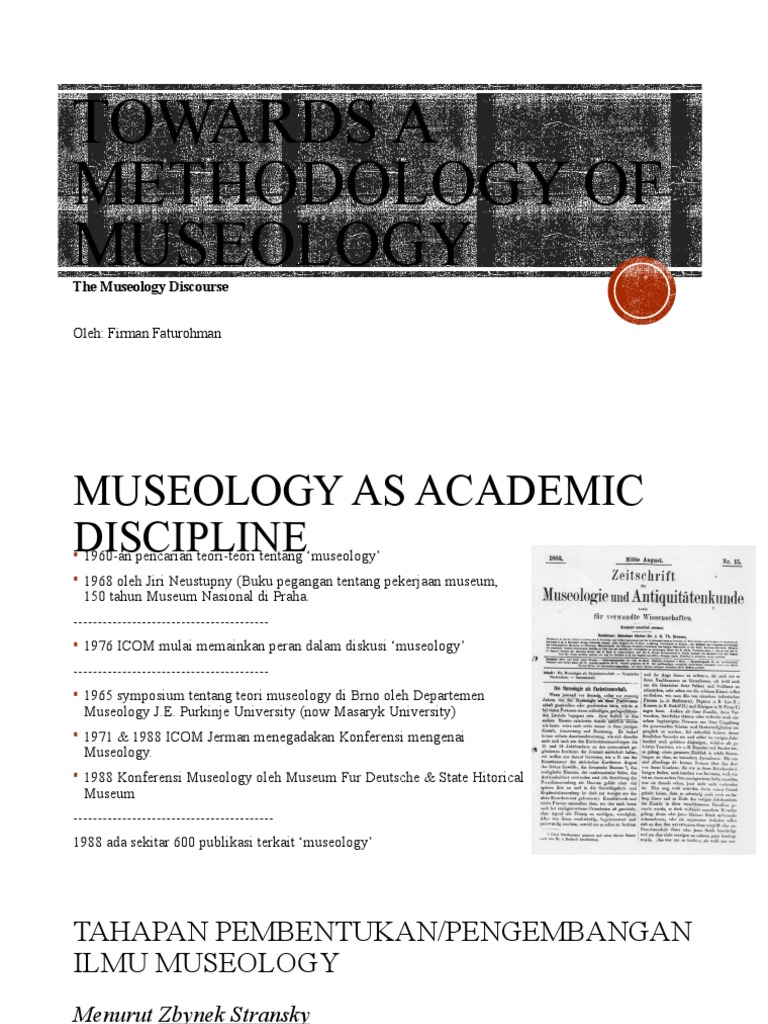 Towards A Methodology of Museology | PDF