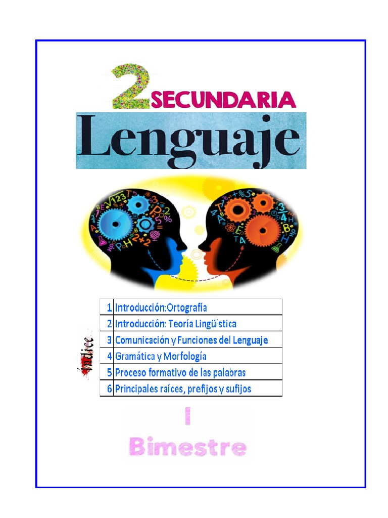 2° Sec GUIA DE LENGUAJE (1 - 6) I BIM | PDF | Dialecto | Palabra