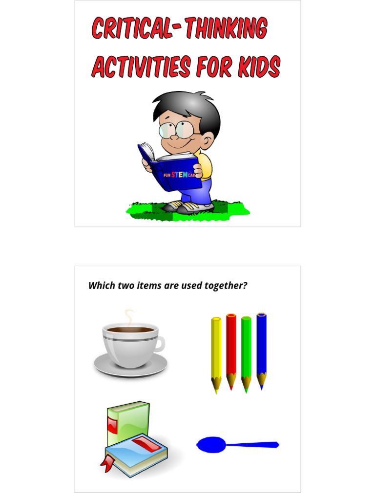 Critical Thinking Activities for Kids | PDF | Language Arts & Discipline